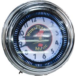 Wurlitzer Music Light-Up Motion Clock