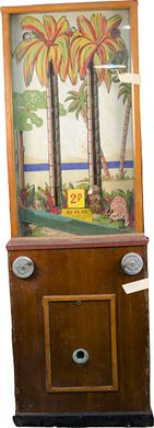 English Penny Monkey Climbing Two Player Arcade Machine