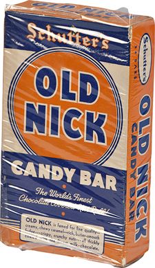 Lot Of 2 Schutter's Old Nick Candy Bar Items:
