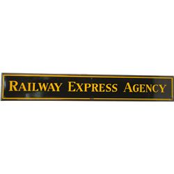 "RAILWAY EXPRESS AGENCY" Porcelain Sign