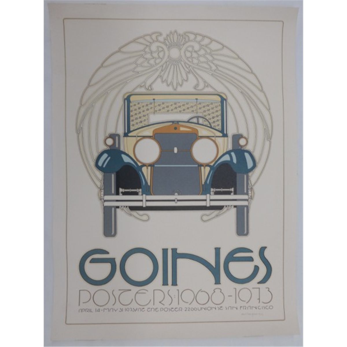 David Lance Goines #27 poster "Goines" SIGNED