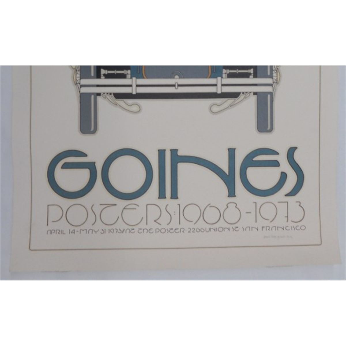 David Lance Goines #27 poster "Goines" SIGNED