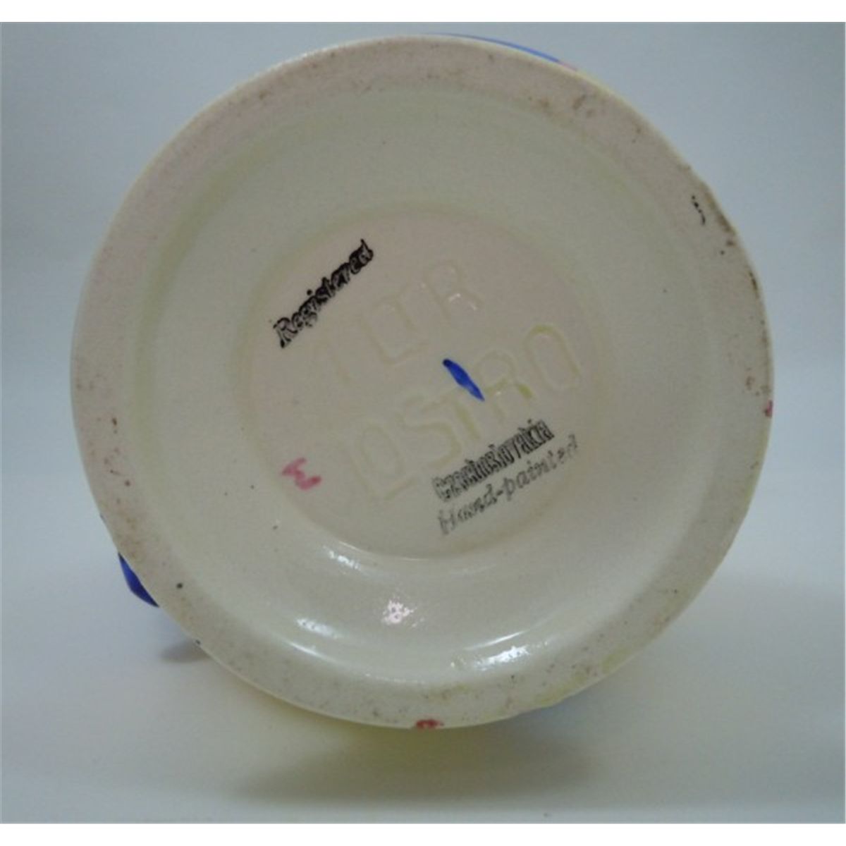 Vintage Czech Art Deco Pottery Polka Dot patterned 1 liter Lostro ...