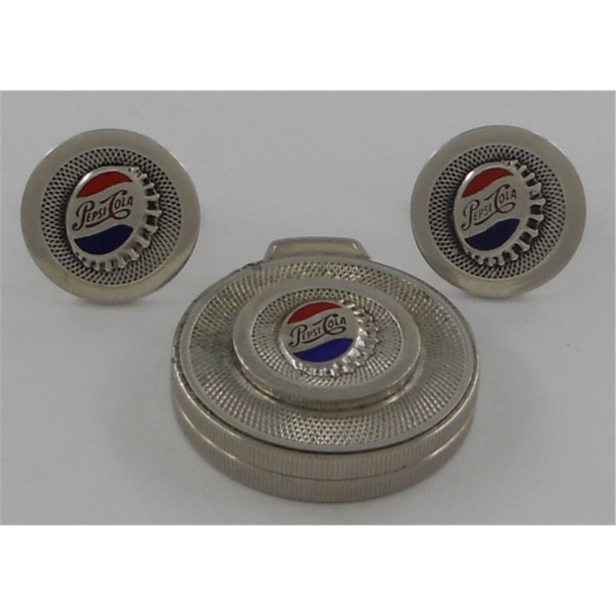 Pepsi Cola Bottle Cap logo Cufflinks & Lighter