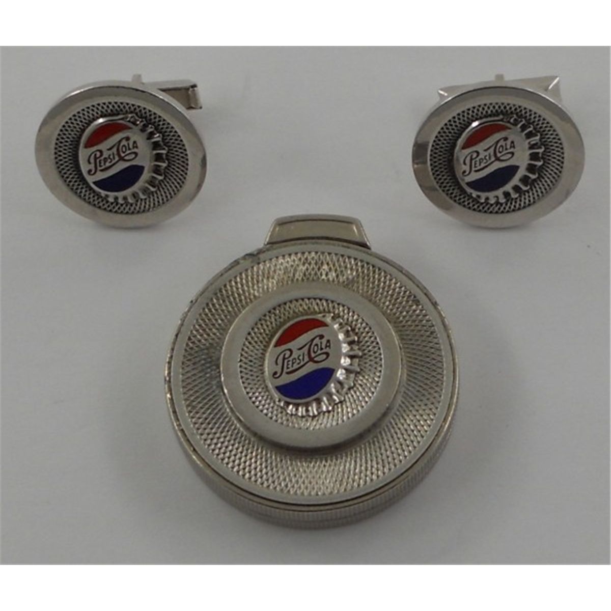 Pepsi Cola Bottle Cap logo Cufflinks & Lighter