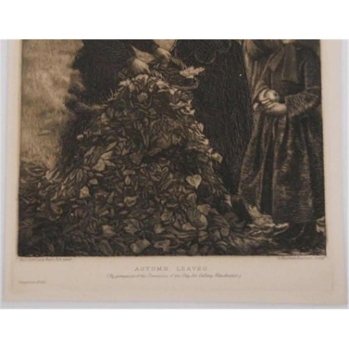 J. E. Millais's "Autumn Leaves" etching by Henry Macbeth-Raeburn