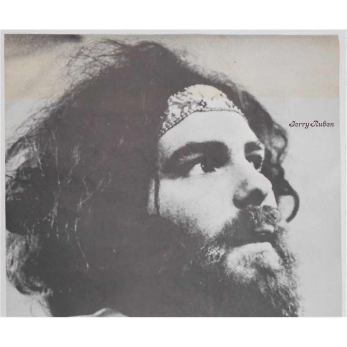 1960s Jerry Rubin Vietnam War Protest Poster