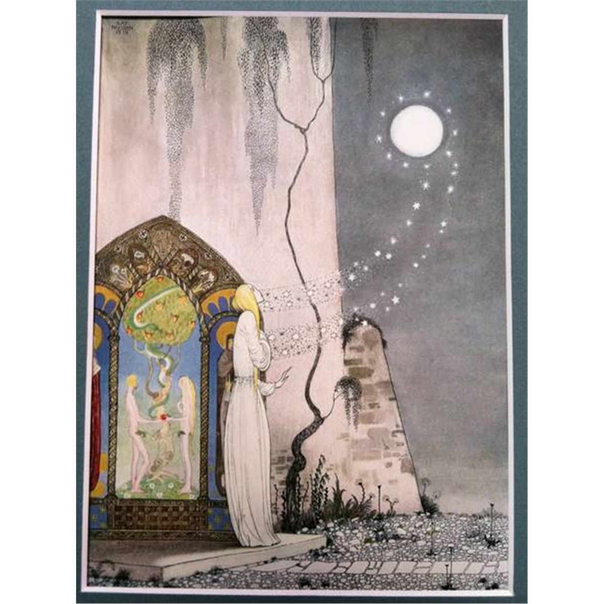 1914 Kay Nielsen "THE LASSIE AND HER GODMOTHER" print