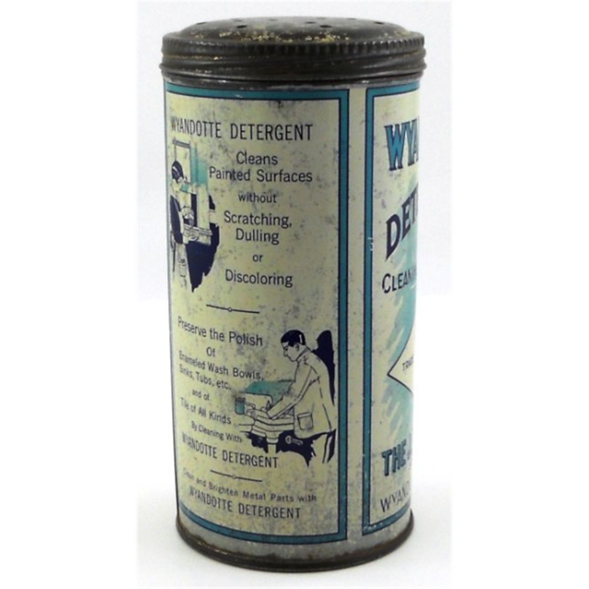 Wyandotte Detergent Scouring Powder Tin