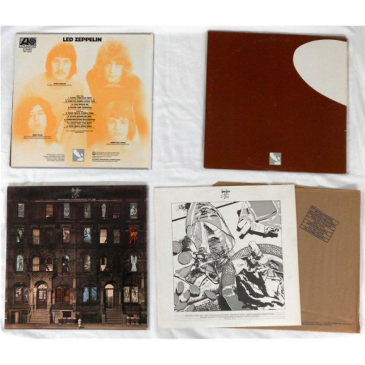 Led Zeppelin Vinyl Albums Four Different