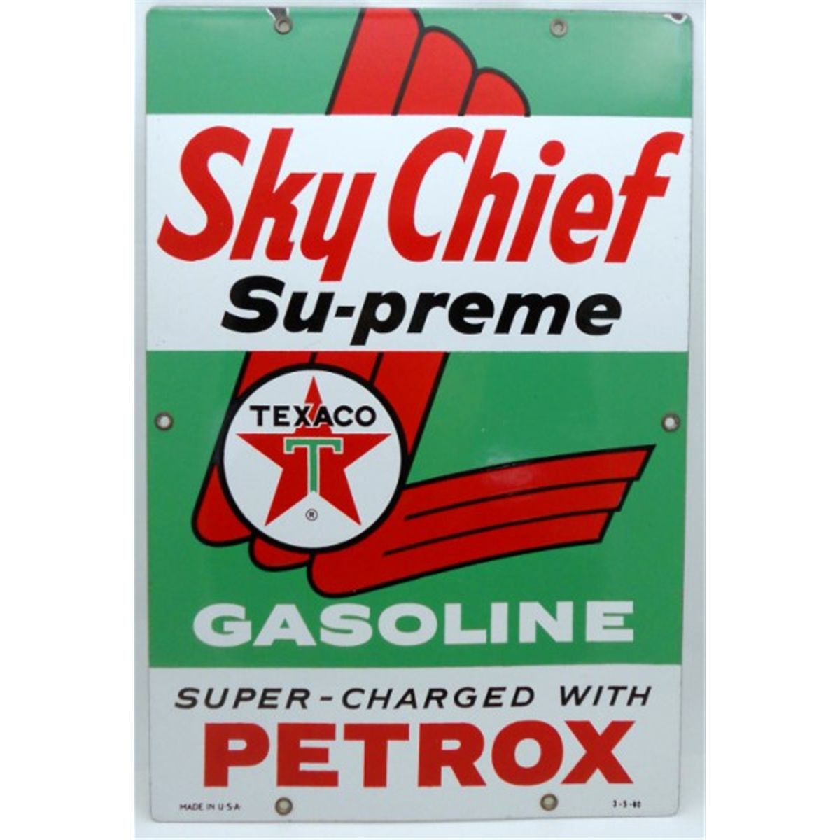 Porcelain Texaco Pump Sign