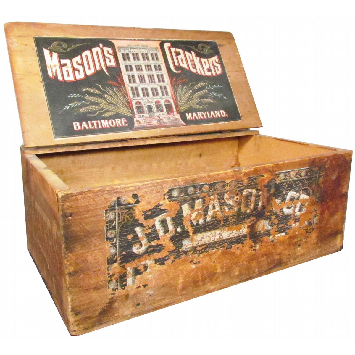 J.D. Mason & Company Wood Cracker Crate