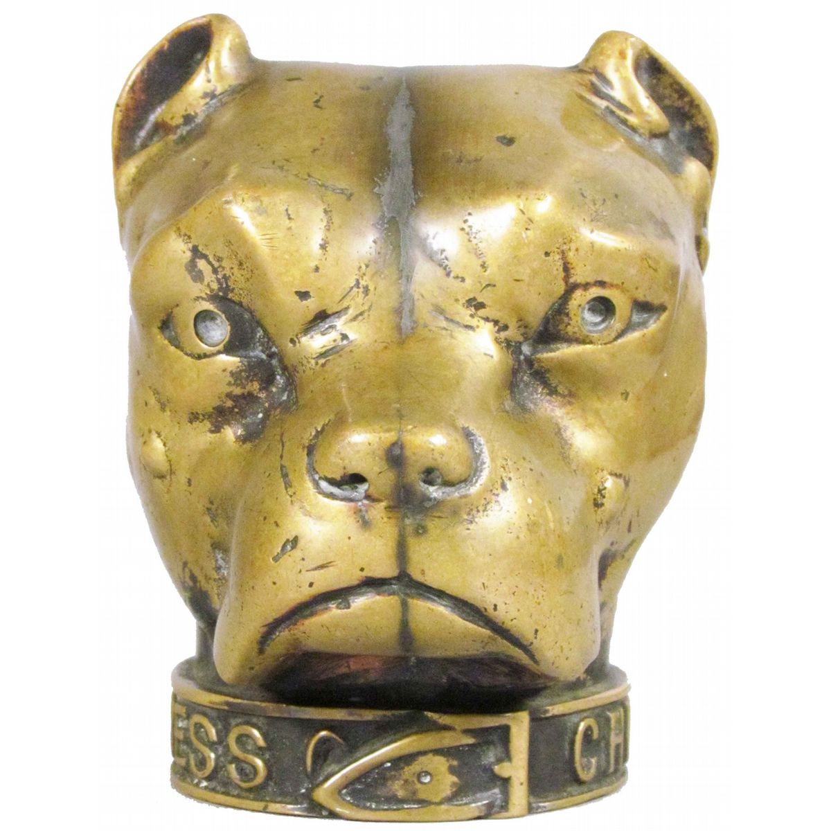 American Express-Chicago Brass Dog Head Finial