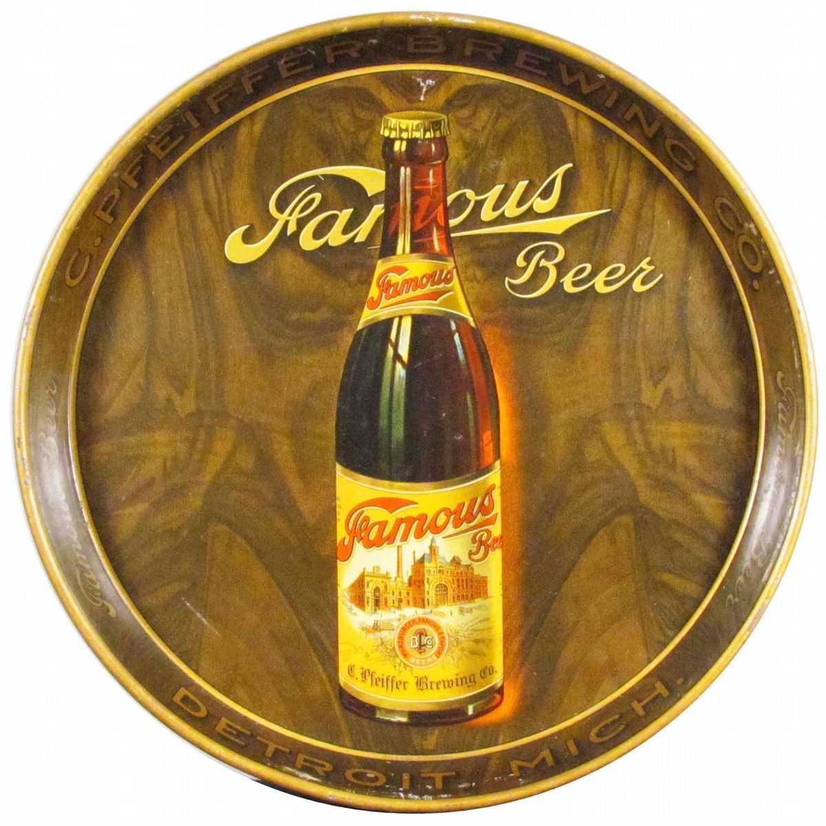 Famous Beer Tin Serving Tray