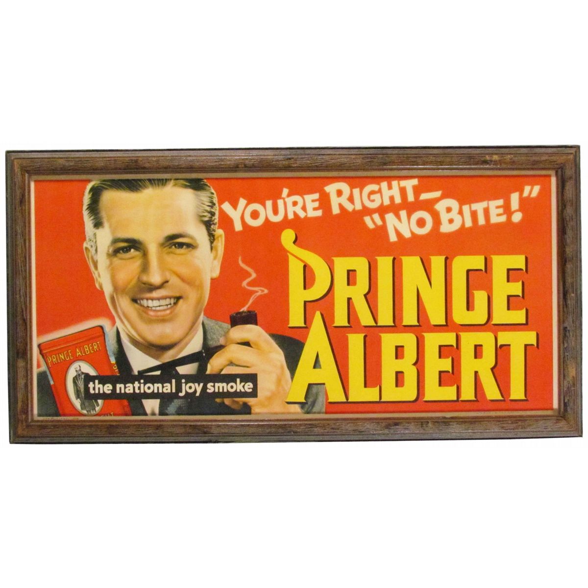 Prince Albert Tobacco Trolley Car Sign