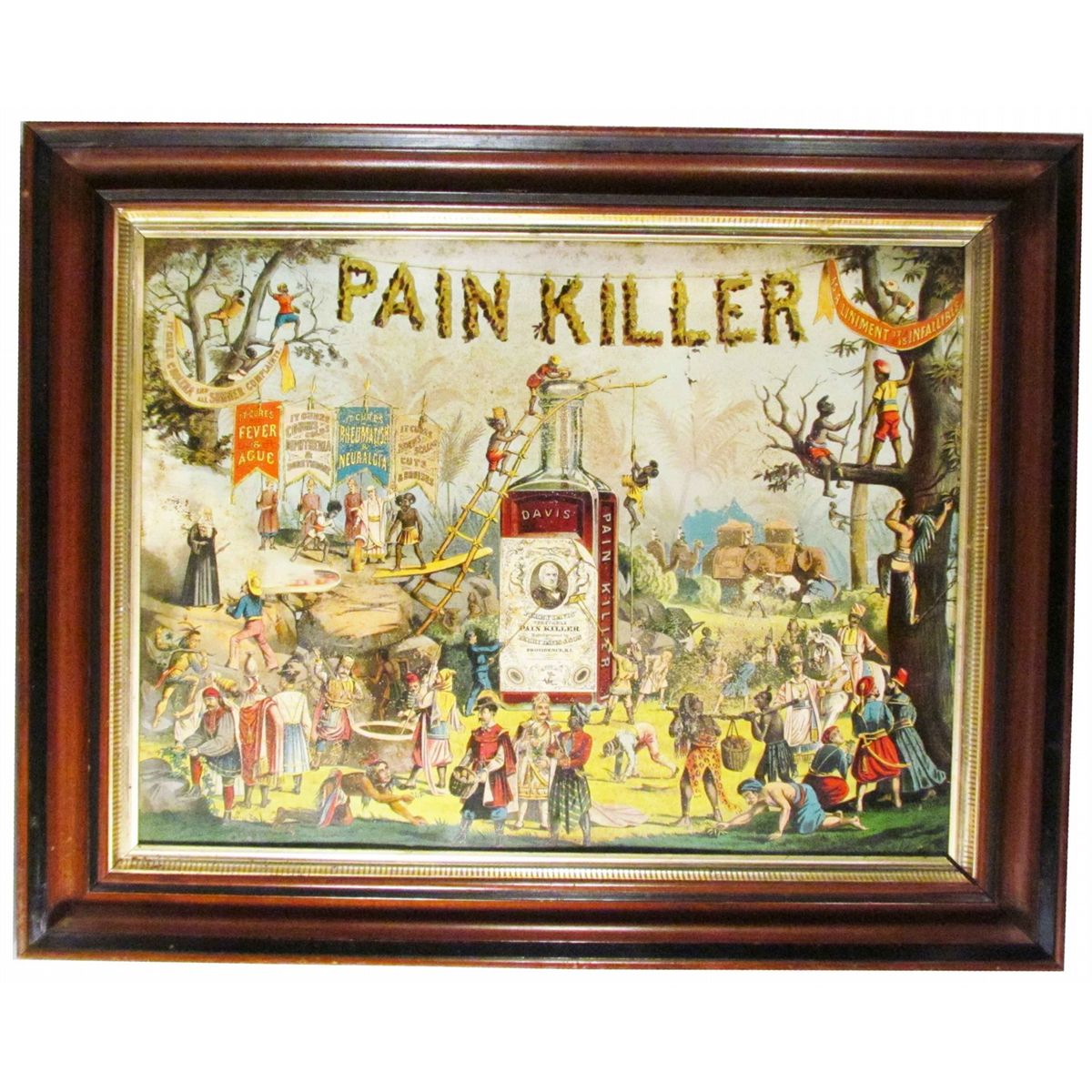 Perry Davis Pain Killer Remedy Tin Sign