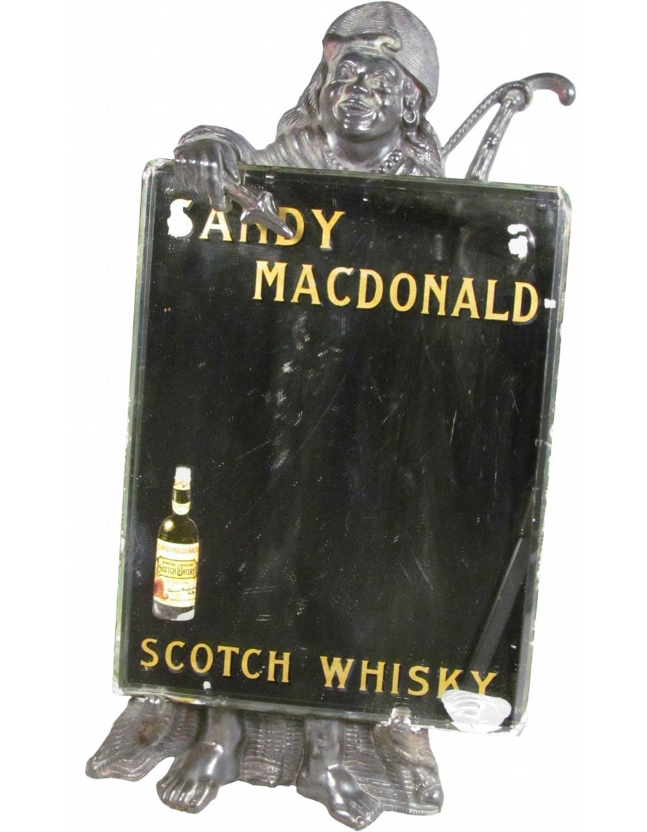 Sandy Macdonald Scotch Whisky Advertising Mirror