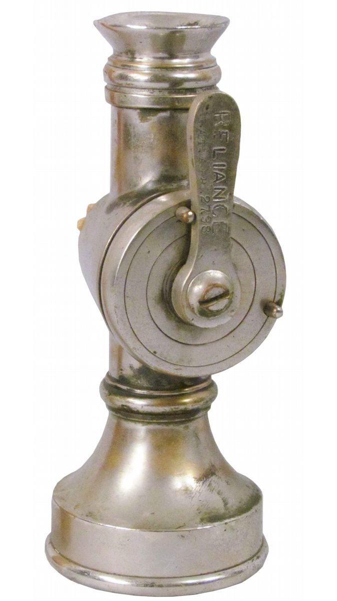 Nickel over Brass Fire Nozzle with shutoff