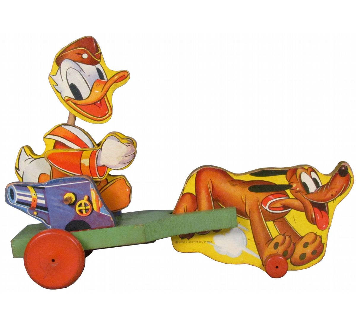 Fisher Price # 744 Doughboy Donald Pull Toy