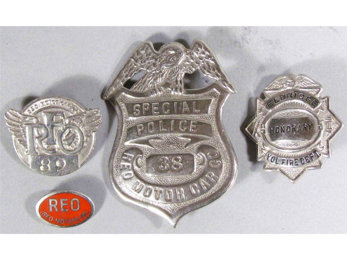 Diamond REO Truck Plant Badges and Pin