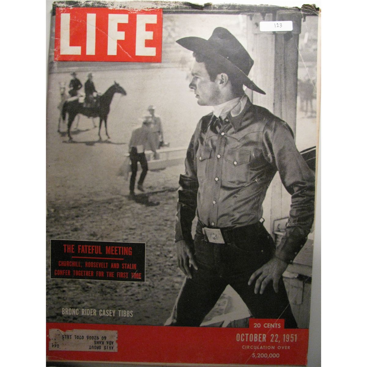 October 1951 Life Magazine; Bronc Rider Casey Tibbs