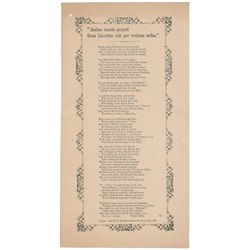 Confederate Broadside Poem