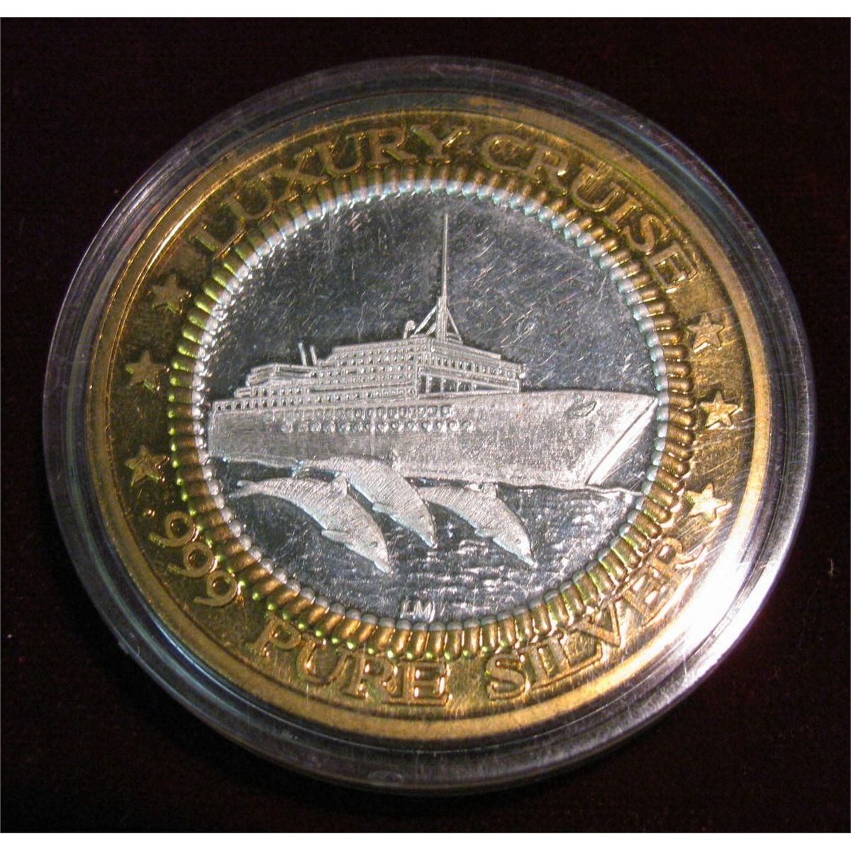 581. "Luxury Cruise" ".999 Fine Silver" "Sunken Treasure". Bi-metal ...