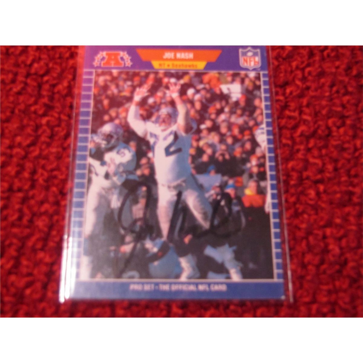 Footbal Joe Nash "Seattle Seahawks" Autograph
