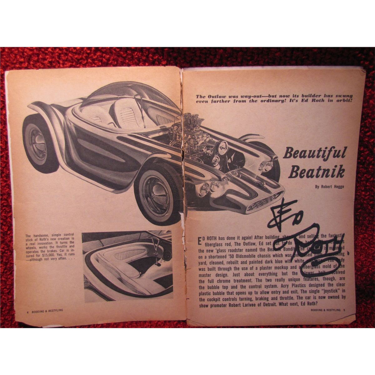 Ed "Big Daddy" Roth Rat Fink Autograph