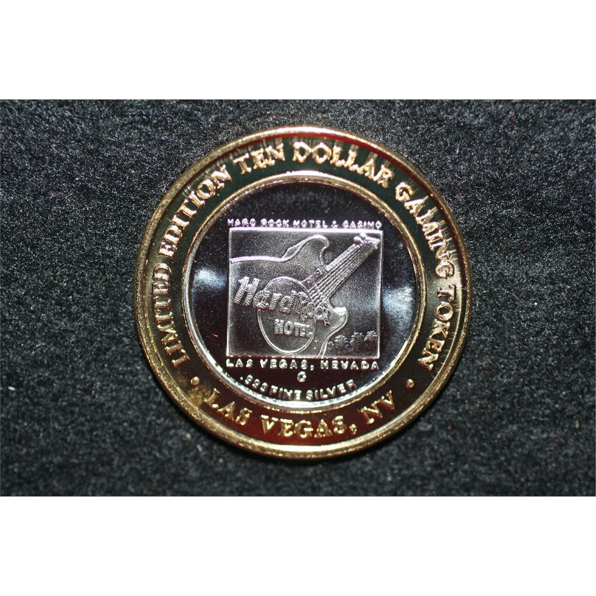 Hard Rock Hotel & Casino, Limited Edition Two-Tone $10 Gaming Token ...