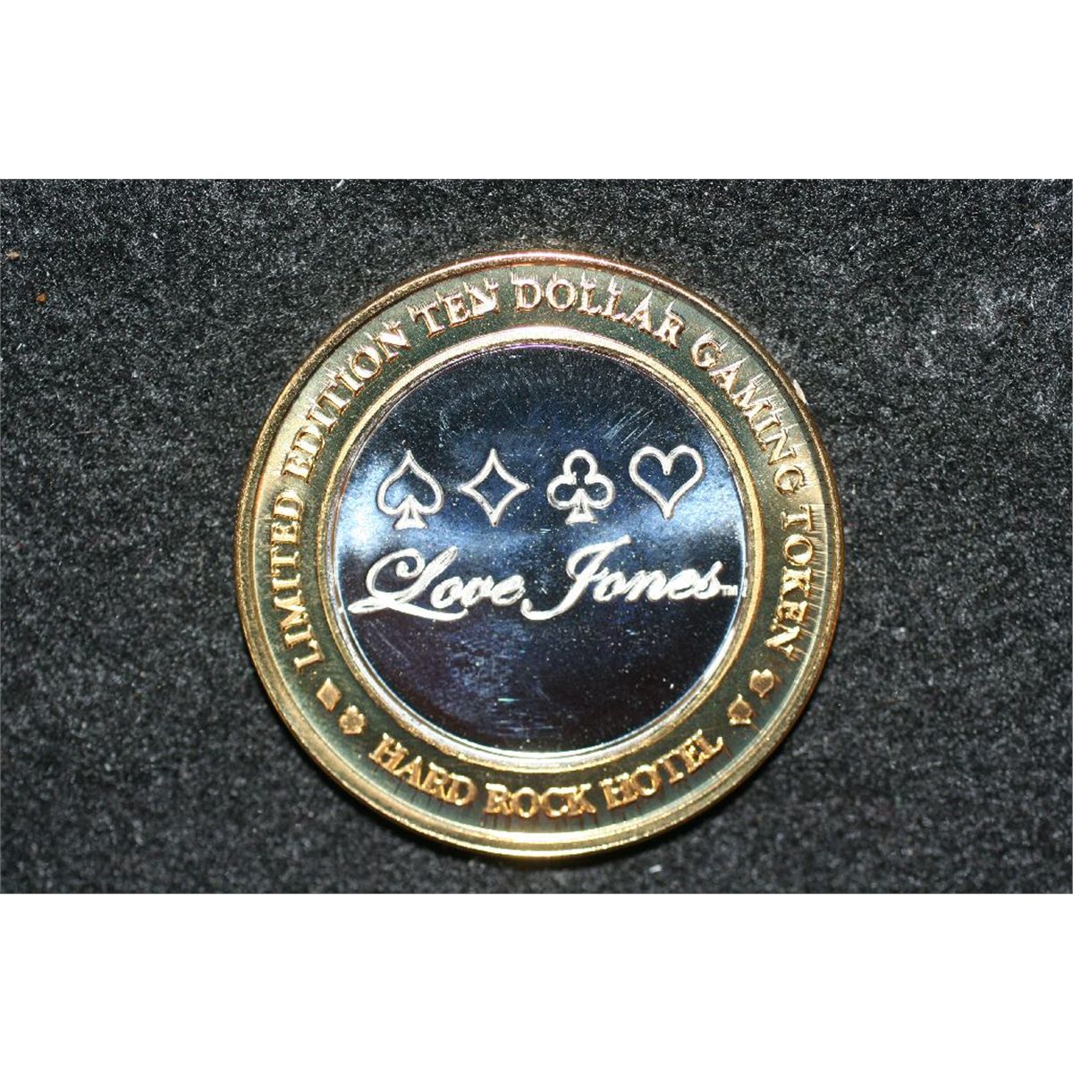Hard Rock Hotel, Limited Edition Two-Tone $10 Gaming Token, "Love Jones ...