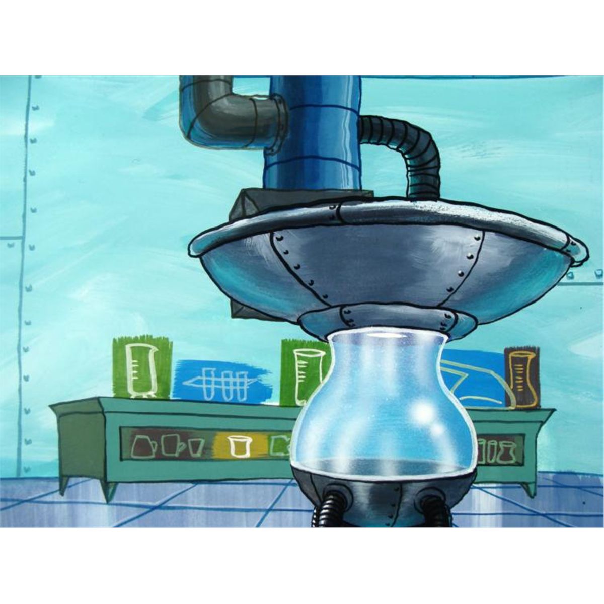 Control Room Original Background Production Spongebob