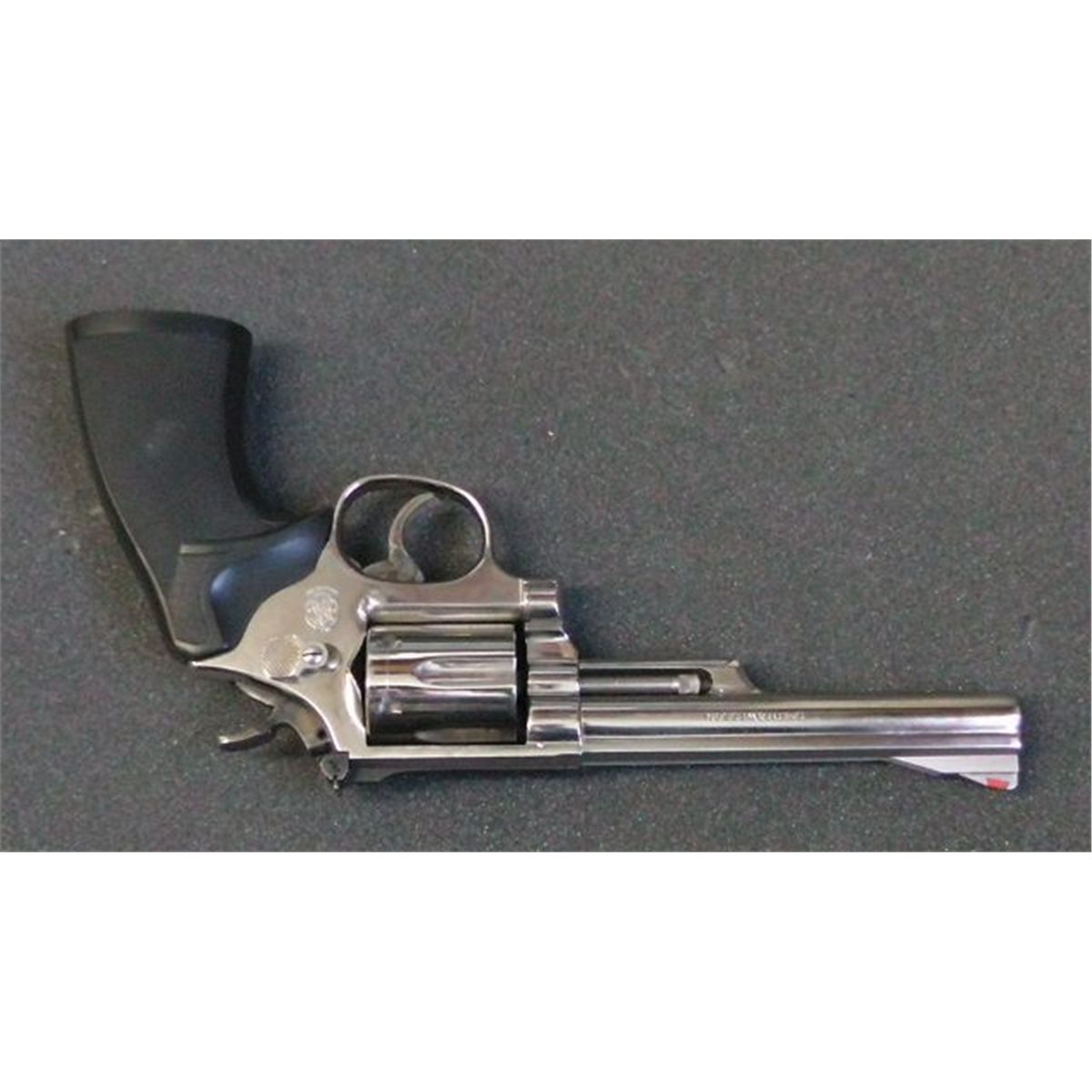 Smith and Wesson 357 Revolver Model 19-4. 6" barrel, red ramp sight ...