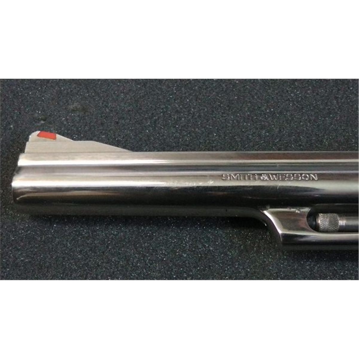 Smith and Wesson 357 Revolver Model 19-4. 6" barrel, red ramp sight ...