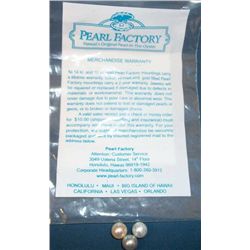 3 Pearls form Hawaii's Pearl Factory, Taken Directly from Oyster. 2 ...