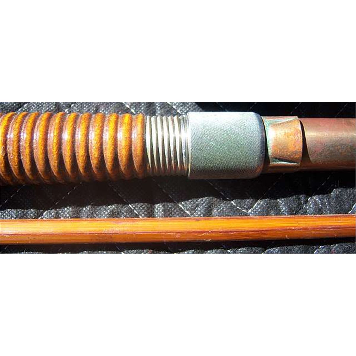 Old Fishing Rod 7'8" Bamboo Surf Rod, "Tonkin" on Stamp (see photo) w ...