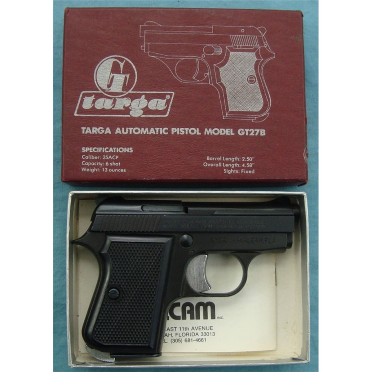 25 cal. Semi Auto Pistol