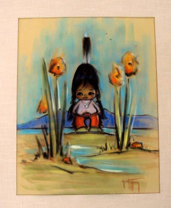 Original Pastel on Felt-Gerda Christoffersen