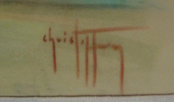 Original Pastel on Felt-Gerda Christoffersen