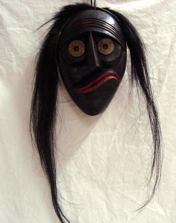 Seneca Wooden False Face Mask - Skanawati