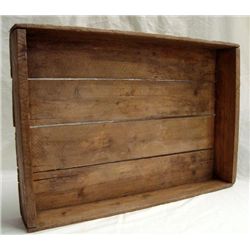 Antique Large Flat Wooden Crate