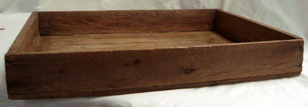 Antique Large Flat Wooden Crate