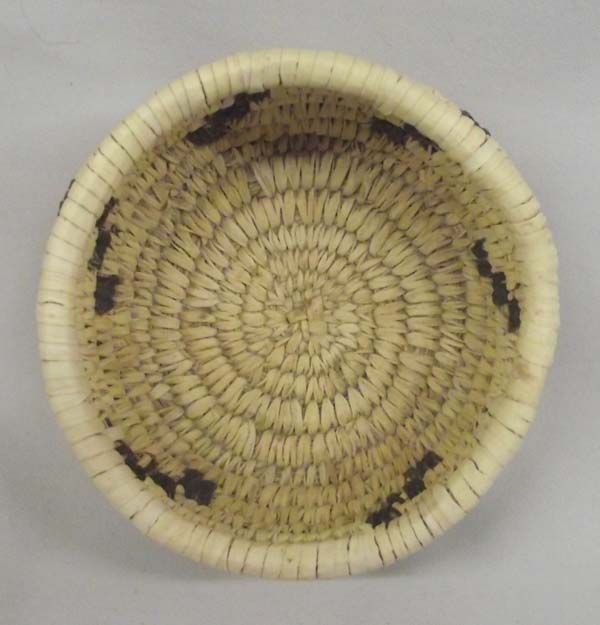 Papago Woven Yucca Stair Step Design Basket