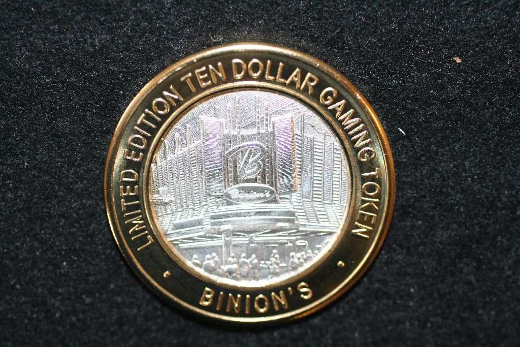 Binion's Gambling Hall & Hotel, Limited Edition Two-Tone $10 Gaming ...