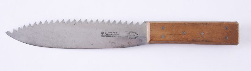I. Wilson Sheffield Hand Forged Serrated Knife