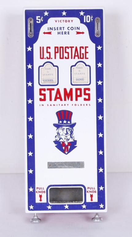Vintage Antique US Postage Stamp Machine