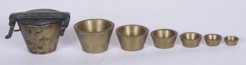 Assayers Heavy Bronze Balance Scale Unit Weights