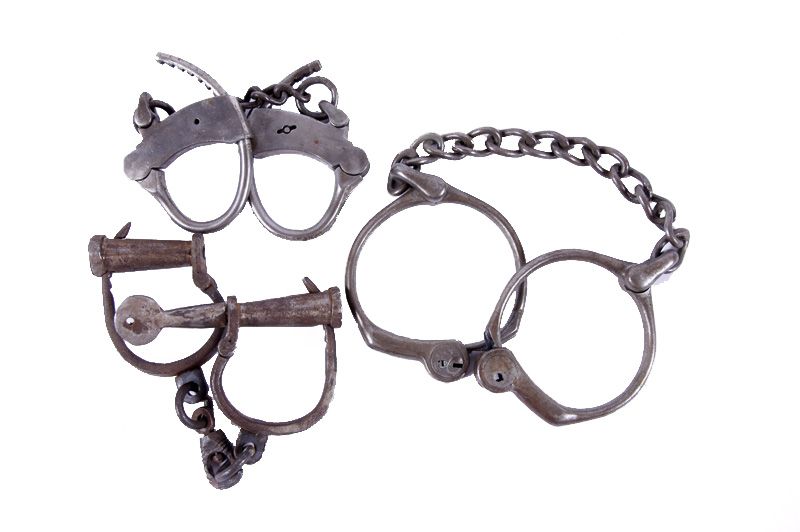 Collection of 3 Antique Handcuffs