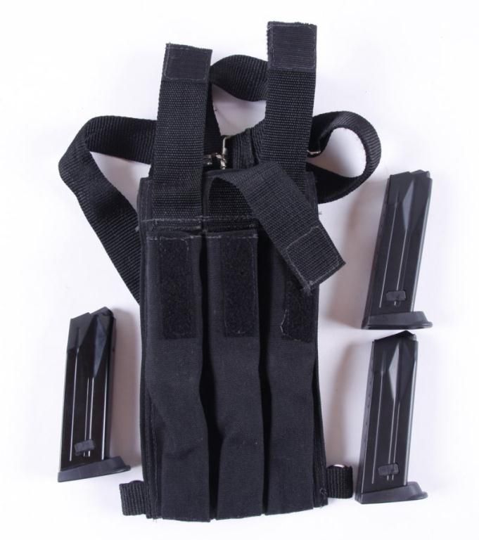 Lot of 5 H&K USP Mags w/Shoulder Carry Case