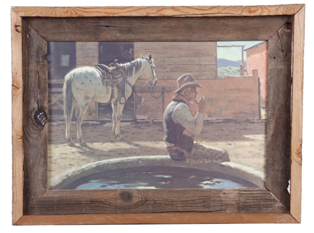 Western Fine Art Print "The Thinking Cowboy"